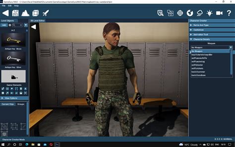 Weapons Missing In Character Creator · Issue 3743 · Thegamecreators