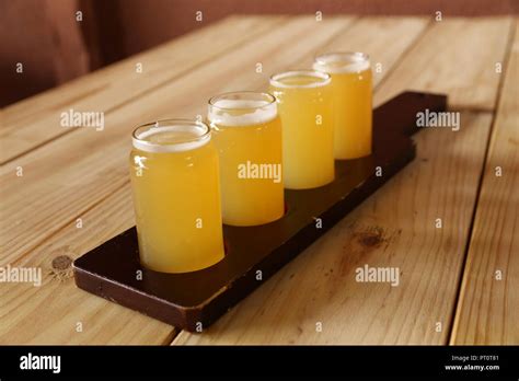 Craft Beer Tasting Sample Hazy India Pale Ale Stock Photo Alamy