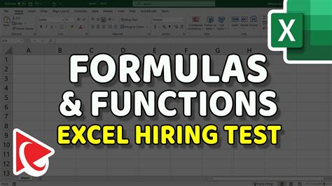 Formulas And Functions To Ace Your Excel Job Assessment Youtube