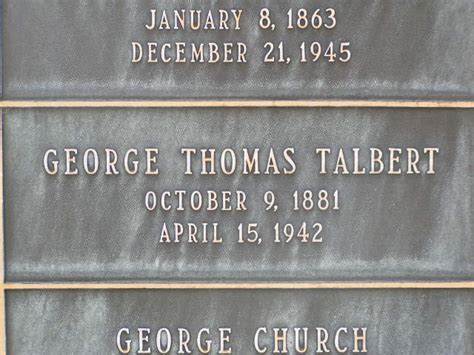 George Thomas Talbert 1881 1942 Find A Grave Memorial