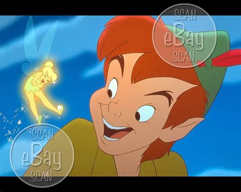 Rare Walt Disneys Peter Pan Cartoon 8 X 10 Color Photo Tinkerbell