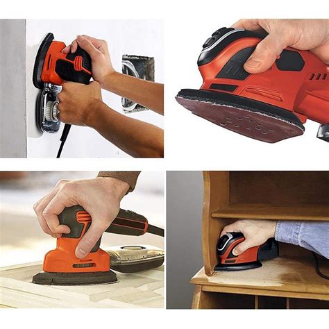 Badu Bg 10pcs за Bosch Psm 100a алуминиев оксид мишка шлифовъчни листове орбитална шлифовъчна