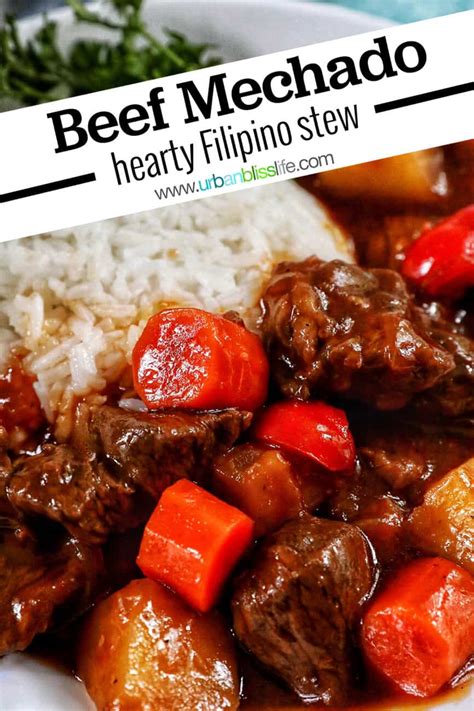 Beef Mechado Filipino Beef Stew Urban Bliss Life