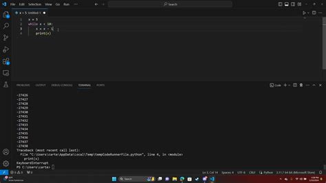 How To Stop An Infinite Loop In Python Youtube