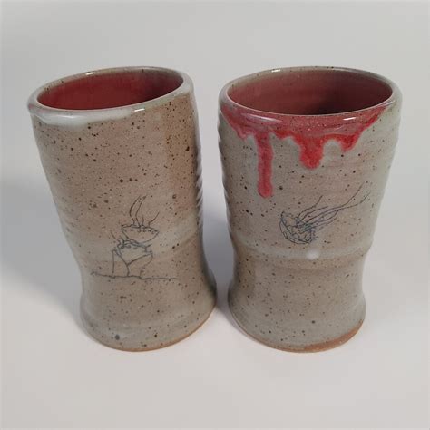 Medusa Grey Tumbler Coppia Etsy Italia