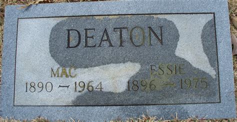 Phillip Mcneal “mac” Deaton 1890 1964 Find A Grave Memorial