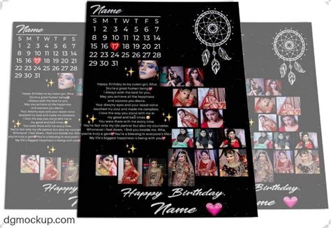 Trending Collage Photo Frame Designs Free PSD For Wedding Anniversaries
