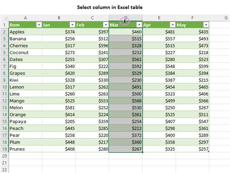 how to select rows and columns in excel