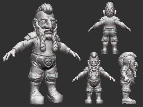 [wip] Generic Fantasy Dwarf — Polycount