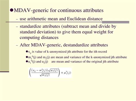 Ppt Anonymization Algorithms Microaggregation And Clustering