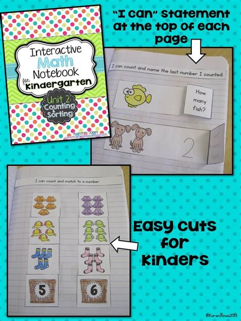 Interactive Math Notebook For Kindergarten {unit 2 Counting And Sorting