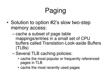 Ppt Memory Management And Paging Powerpoint Presentation Free