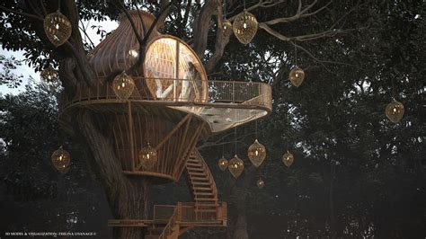 Luxury Tree House Ronen Bekerman 3d Architectural Visualization And Rendering Blog