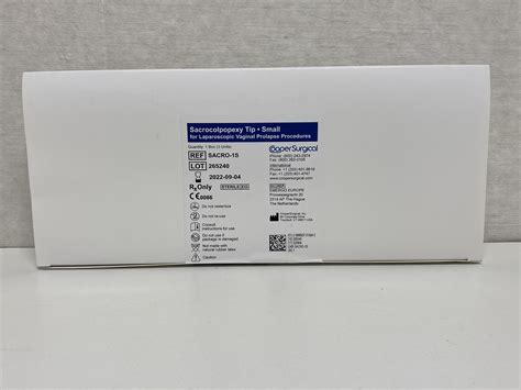 New Cooper Surgical Box Of 3 Sacrocolpopexy Tip Small Sacro 1s Exp 09