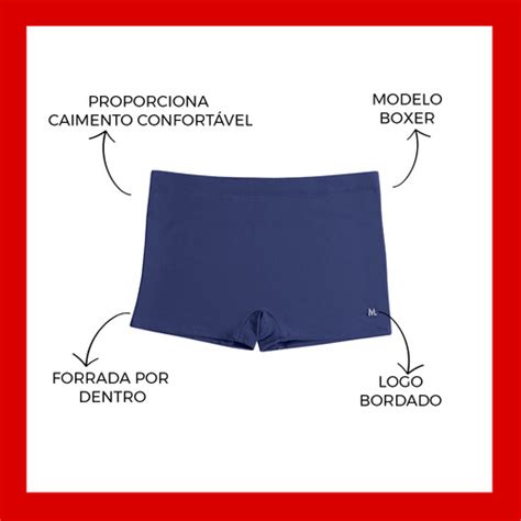 Sunga Boxer Mash Sunga Moda Praia Adulto Masculina Lisa Shopintimo