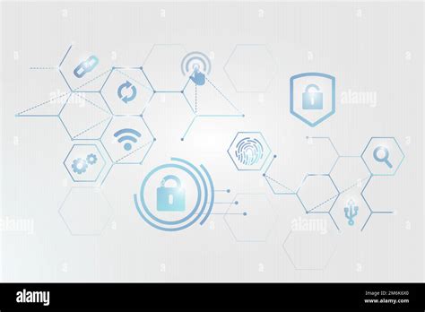Computer Security System Icons Background Vector Stock Vector Image And Art Alamy