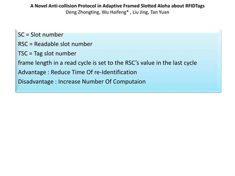 Rfid Tag Anti Collision Protocols Ppt