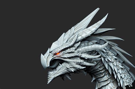 可爱帅气小龙头模型 角色人物生物 作品模型 Cg模型网