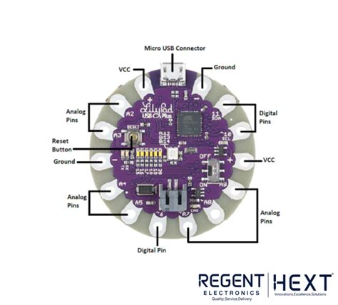 LilyPad Arduino Microcontroller Board Regent Electronics