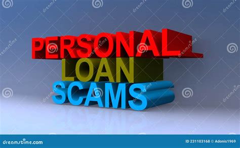 Personal Loan Scams On Blue Stock Illustration Illustration Of Management Datum