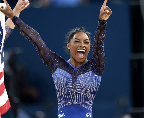 Simone Biles Wins All Round Gymnastics Title At Olympics 2024 Makes