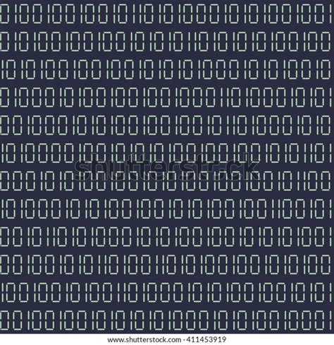 Detailed Illustration Seamless Binary Code Background Stock Vector