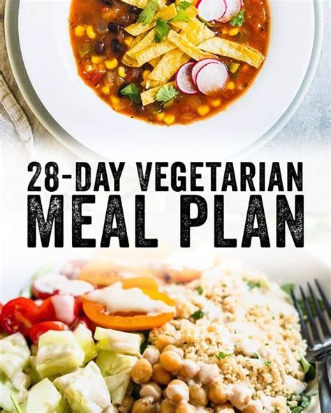 28 Day Vegetarian Meal Plan