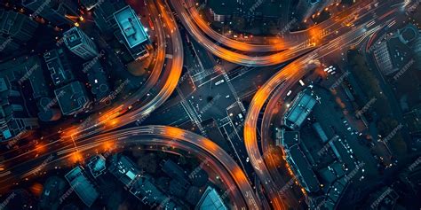 Premium Photo Analyzing Urban Traffic Flow Through Dynamic City Map Data Visualization Concept