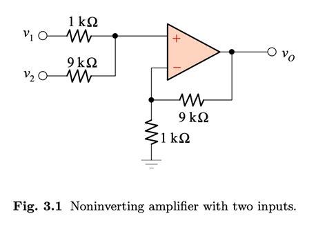 Get Answer 1 K V1 O Vo 9 K V2 O 9 K 1 K Fig 31 Noninverting
