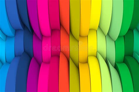 Colorful Waves Abstract Background 3d Stock Illustration Illustration