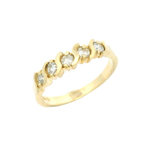 14k Yellow Gold Diamond Ringestate B Anthony And Company Jewelers