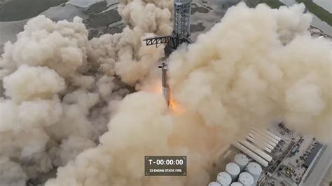 Spacex Performs Starship Static Fire Test Spacenews