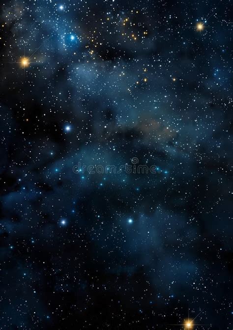 Lost In The Immensity A Cluster Of Stars In The Remotely Visibl Stock