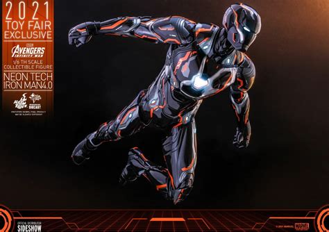 全新 啡盒 未開 Brand New Hot toys Infinity War Neon Tech Iron Man 4 0 Mark 50