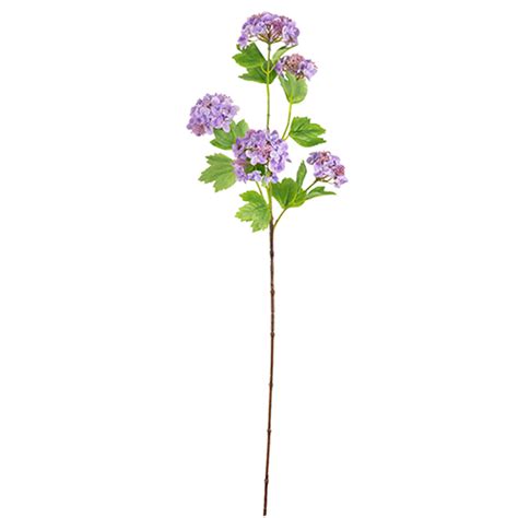96cm Lavender Hydrangea Stem 5 Heads