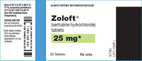 Zoloft Package Insert Prescribing Information