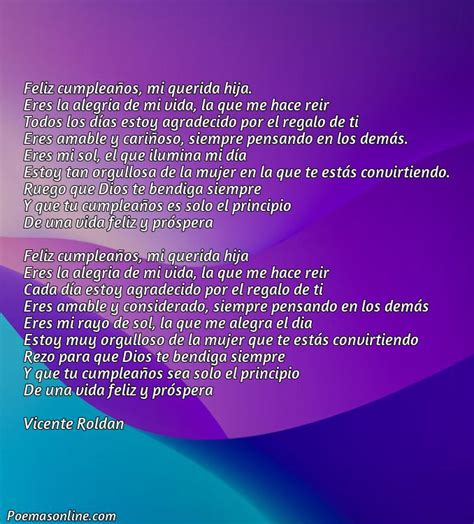 Poemas para una Hija que Cumple Años Poemas Online