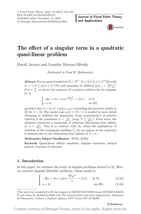 The Effect Of A Singular Term In A Quadratic Quasi Linear Problem