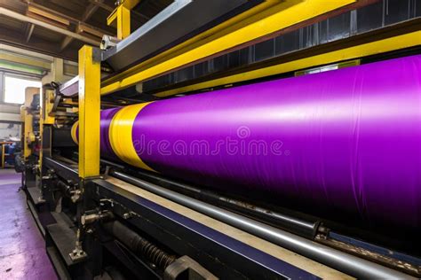 Large Offset Printing Press Or Magazine Running Neural Network Ai