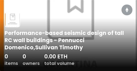Performance Based Seismic Design Of Tall Rc Wall Buildings Pennucci Domenico Sullivan Timothy