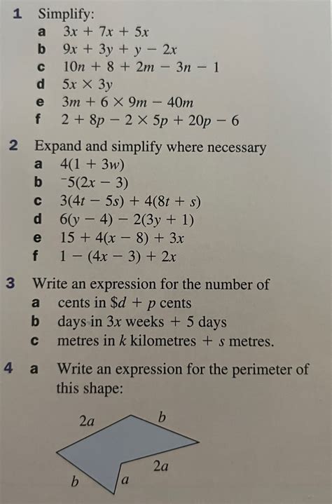 Year 7 Algebra Practice 1 Maths With David