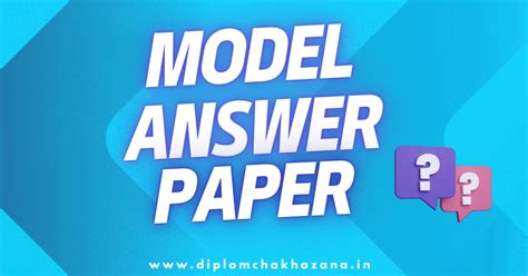 MSBTE Model Answer Paper I Scheme Electrical Engineering
