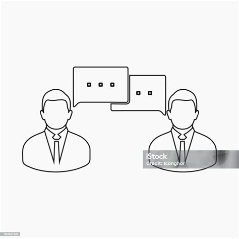 對話圖示線樣式向量 Eps向量圖形及更多互聯網圖片 互聯網 人 仔細考慮 Istock