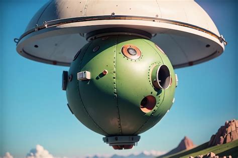 외계인 비행 접시 Ufo 우주선 Ufo 고급 문명 항공기 바탕 화면 배경 프리미엄 사진