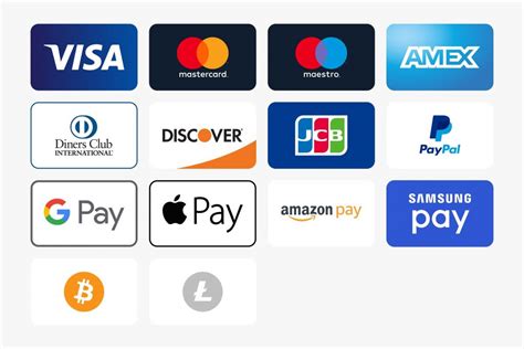 20 Payment Method Credit Card Icons For E Commerce