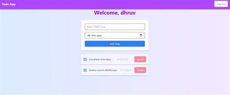 Mernstack Webdevelopment Fullstackdeveloper Todoapp Reactjs Nodejs Dhruva Keshav Arya
