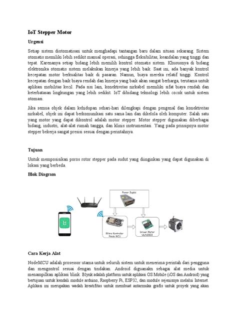 Iot Stepper Motor Pdf Iot Stepper Motor Pdf