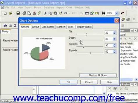 Crystal Reports Chart Options