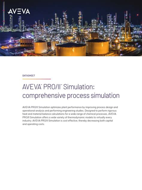 Datasheet Aveva Proii Simulation 06 20pdf Line Pdf