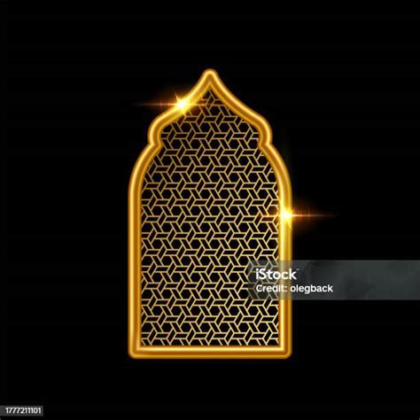 Fenêtre De Lislam Avec Illustration Vectorielle De Motif Isolée Sur